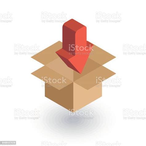 포장 판지 상자 부하 등각 투영 평면 아이콘입니다 3 차원 벡터 3차원 형태에 대한 스톡 벡터 아트 및 기타 이미지 3차원 형태 개념 기호 경기 조추첨 Istock