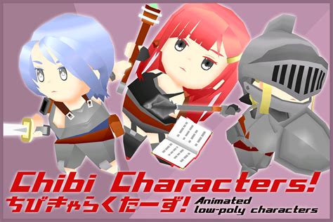 Chibi Characters 3d Model
