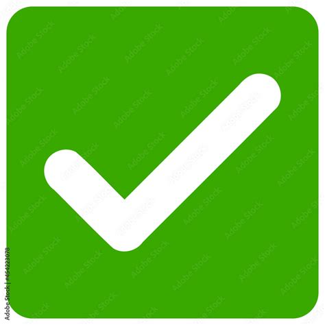 confirmation checkbox icon with flat style isolated vector