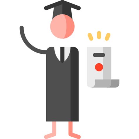 Graduation Puppet Characters Flat Icon