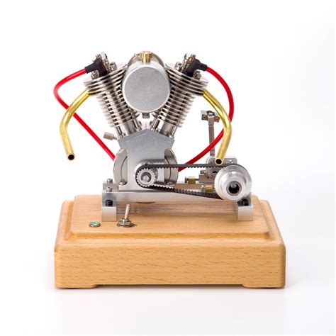 Musa Hoglet Mini V Twin Engine V2 Gasoline 4 Stroke Engine Motorcycle With Kickstarter Stirlingkit