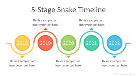 Snake Timeline PowerPoint Template Templateswise Com