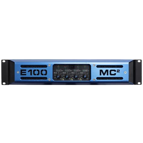 Mc2 E100 4 X 2500w Professional Lightweight Power Amplifier Reverb