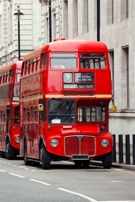 Bus Anglais Un Symbole De La Ville De Londres