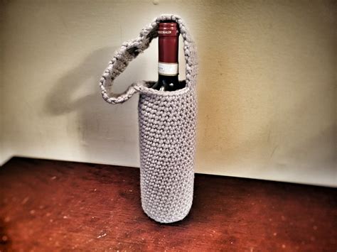 Crochet Pattern Pdf Wine Bottle T Bag Wine Bottle Carrying Bag