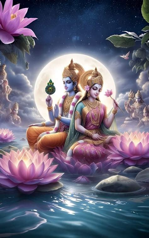 Lord Vishnu Lakshmi Images