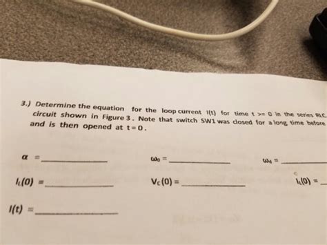 Solved Determine The Equation For The Loop Current W Chegg Com