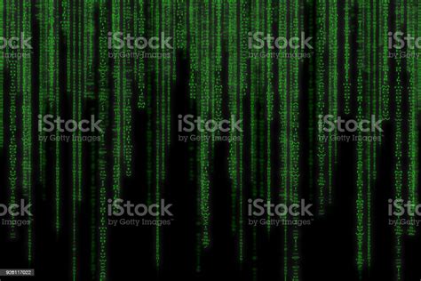 Abstract Green Technology Binary Background Binary Computer Code Programming Hacker Concept