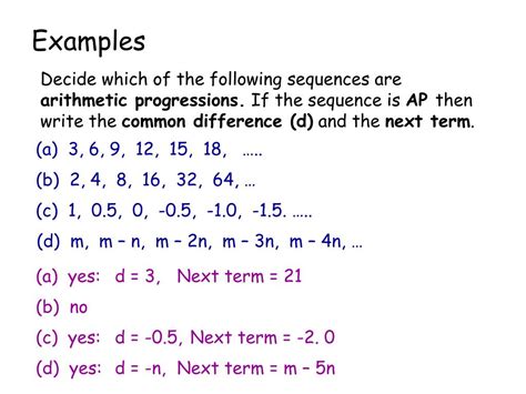 ppt arithmetic sequences powerpoint presentation free download id