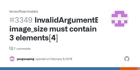 InvalidArgumentError Image Size Must Contain Elements Issue Tensorflow Models