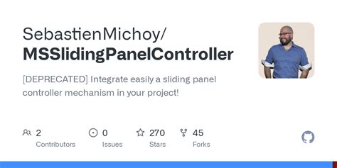 GitHub SebastienMichoy MSSlidingPanelController DEPRECATED Integrate Easily A Sliding Panel