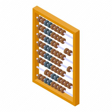 Education Abacus Isometric Icon Download On Iconfinder