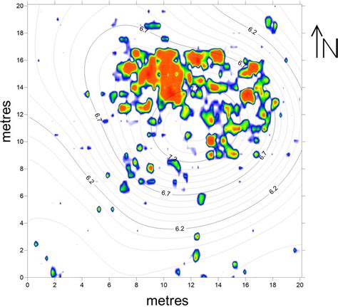 The GPR Reflection Profile Across Mounds 17 And 18 Showing The Download Scientific Diagram
