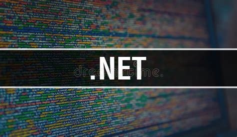 Net Concept Illustration Using Code For Developing Programs And App Net Website Code With