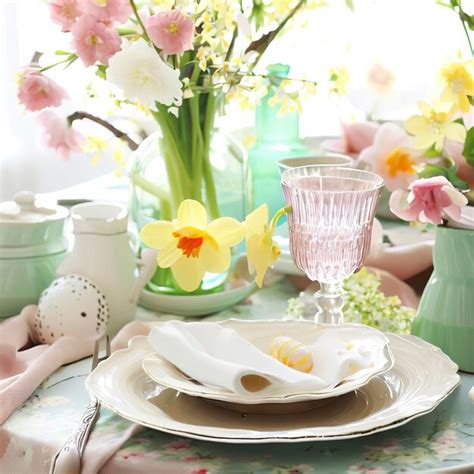 Premium Ai Image Spring Table Setting
