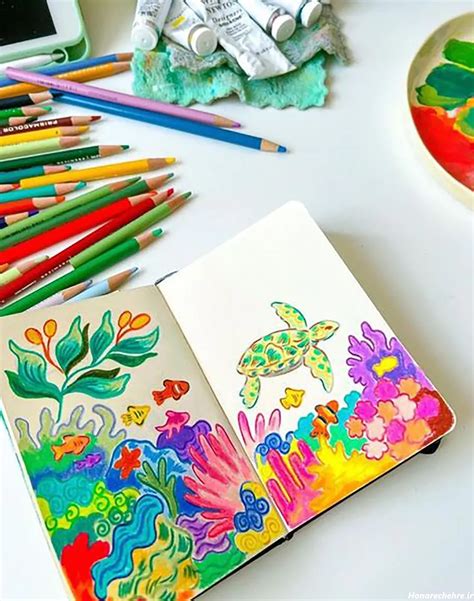 24 عکس از دنیای جذاب نقاشی دخترانه فانتزی کیوت