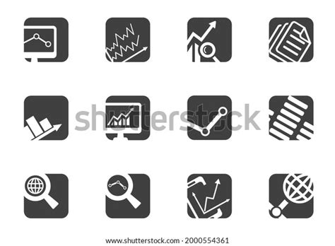 Data Analytics Icon Set User Interface Stock Vector Royalty Free 2000554361 Shutterstock
