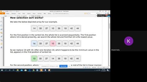 Sorting Selection Youtube