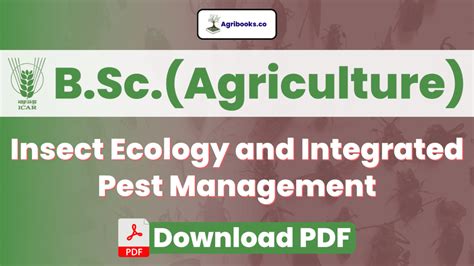 Insect Ecology And Integrated Pest Management Icar E Course Pdf