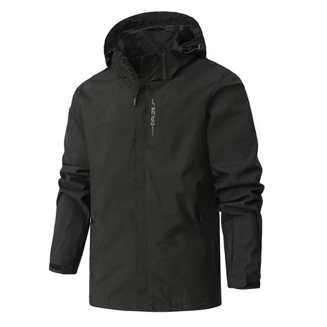 Nawent Mens Lightweight Waterproof Rain Jacketshell Hooded Outdoor