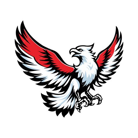 Red And White Eagle Logo American Eagle Logo Design Vector Free