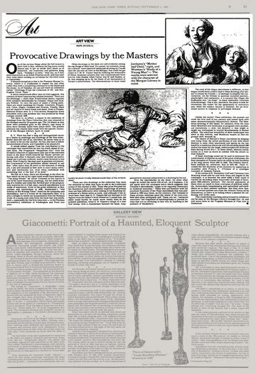 Art View Provocative Drawings By The Masters The New York Times