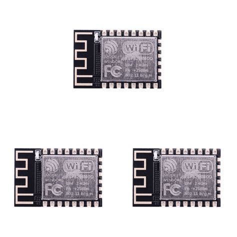 Módulo Inalámbrico Wifi Serie Esp8266 De 3 Piezas Módulo Electrónico Esp 12eesp 12f Esp 12f