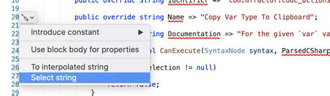 Select String Span Mfractor Documentation