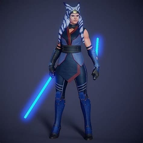 Togruta Jedi Ahsoka Tano Style 3d Model 3d Printable Cgtrader