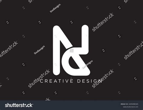 Creative Letter Nd Logo Design Icon Stock Vector Royalty Free 2205098345 Shutterstock
