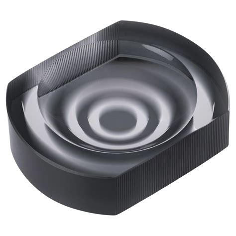 Iride Plissé Ashtray Steel Gray By Federico Peri For Sale At 1stdibs