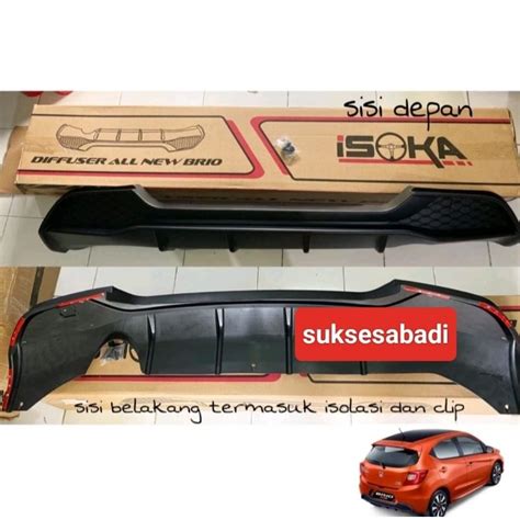 Jual Diffuser Bumper Belakang All New Brio Model Oem Shopee Indonesia