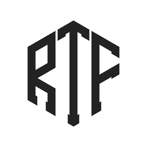 Premium Vector Rtf Logo Design Initial Letter Rtf Monogram Logo Using
