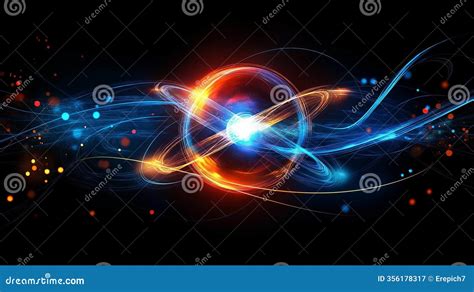 Exploring The Intricate Patterns Of Quantum Physics And Its Effects On Reality Stock Image