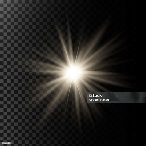 광선으로 빛나는 조명 효과의 그림을 벡터와 렌즈 플레어 광선에 대한 스톡 벡터 아트 및 기타 이미지 광선 광학 작용 나이트클럽 Istock