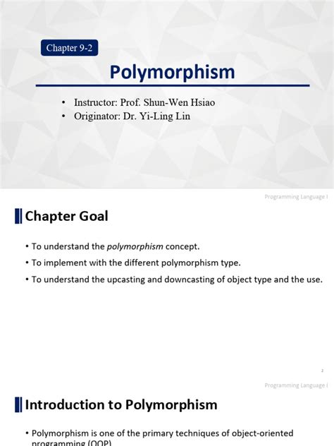 Understanding Polymorphism In Oop Pdf Method Computer Programming