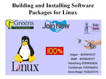 PPT Building And Installing Software Packages For Linux PowerPoint Presentation Free To
