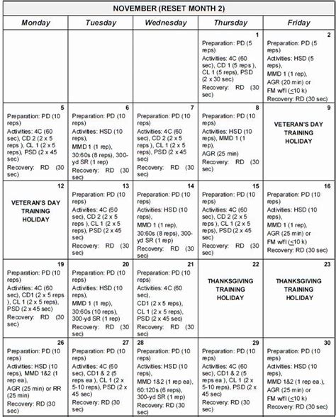 Pt Schedule Template