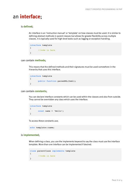 Object Oriented Php Cheat Sheet Speaker Deck