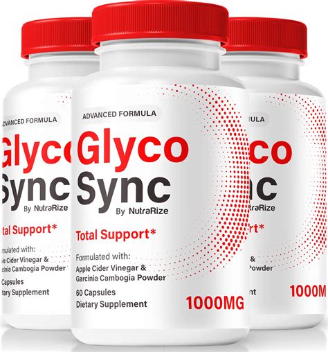 3 Pack Glyco Sync Pills Official Glycosync Glyco