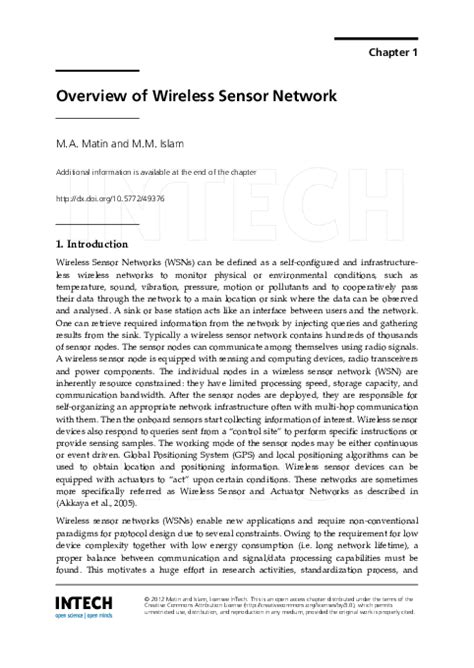 Pdf 8 Latest Thesis And Research Areas In Wireless Sensor Network Wsn Write Mythesis