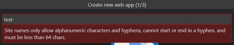 there is no error when typing a web app name with test · issue 2185