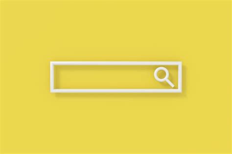 Premium Photo Search Field 3d Text Box With Search Icon