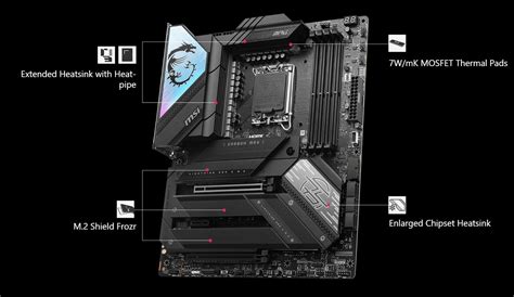 MSI MPG MPG Z790 CARBON MAX WIFI II LGA 1700 Intel Z790 DDR5 SATA 6Gb S ATX WIFI7 5G LAN W USB4