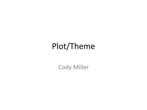 Plot Ppt