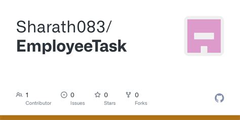 GitHub Sharath EmployeeTask