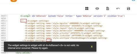 The Widget Settings In Widget With Id Adsense2 Is Not Valid Problem Solved Sarkari Library