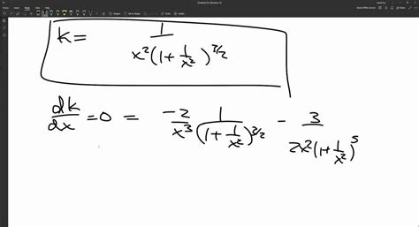 solved determine the maximum curvature for the graph of f x in sx