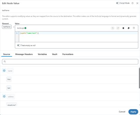 cdata arc using the expression editor version 25 1 9207