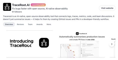 Launched On Product Hunt Traceroot An Open Source Debugging Platform
